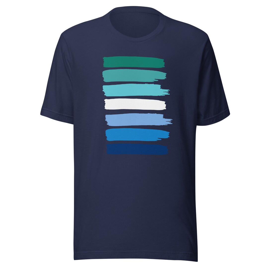 Gay MLM Pride Shirt Vincian Paint Stripe - Etsy