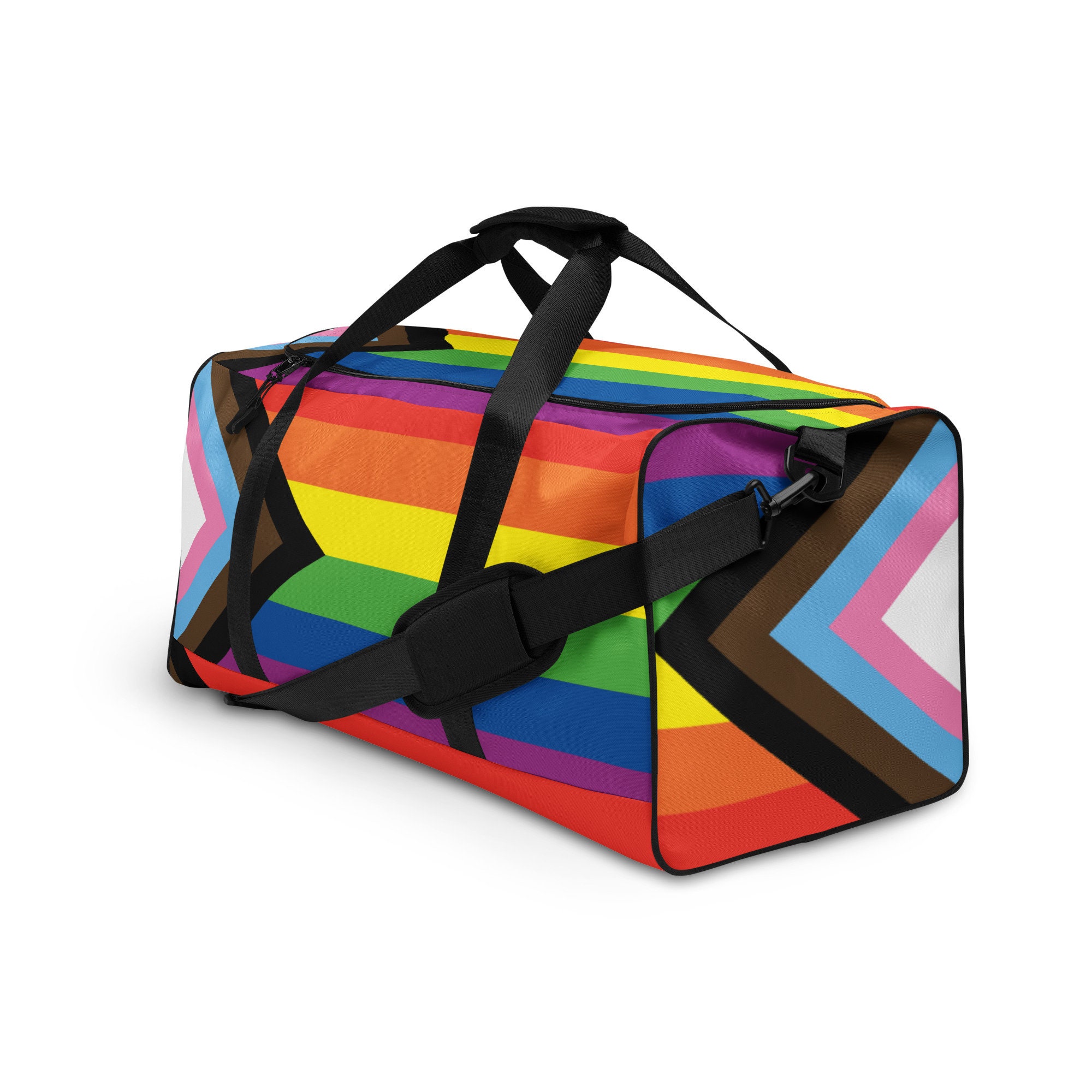 LGBT Progress Pride Flag Daniel Quasar Weekender Duffle Bag Suitcase ...