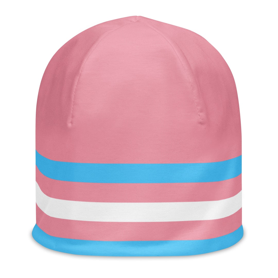 Transgender Trans Pride Flag Beanie Hat Cap Toboggan MTF FTM - Etsy