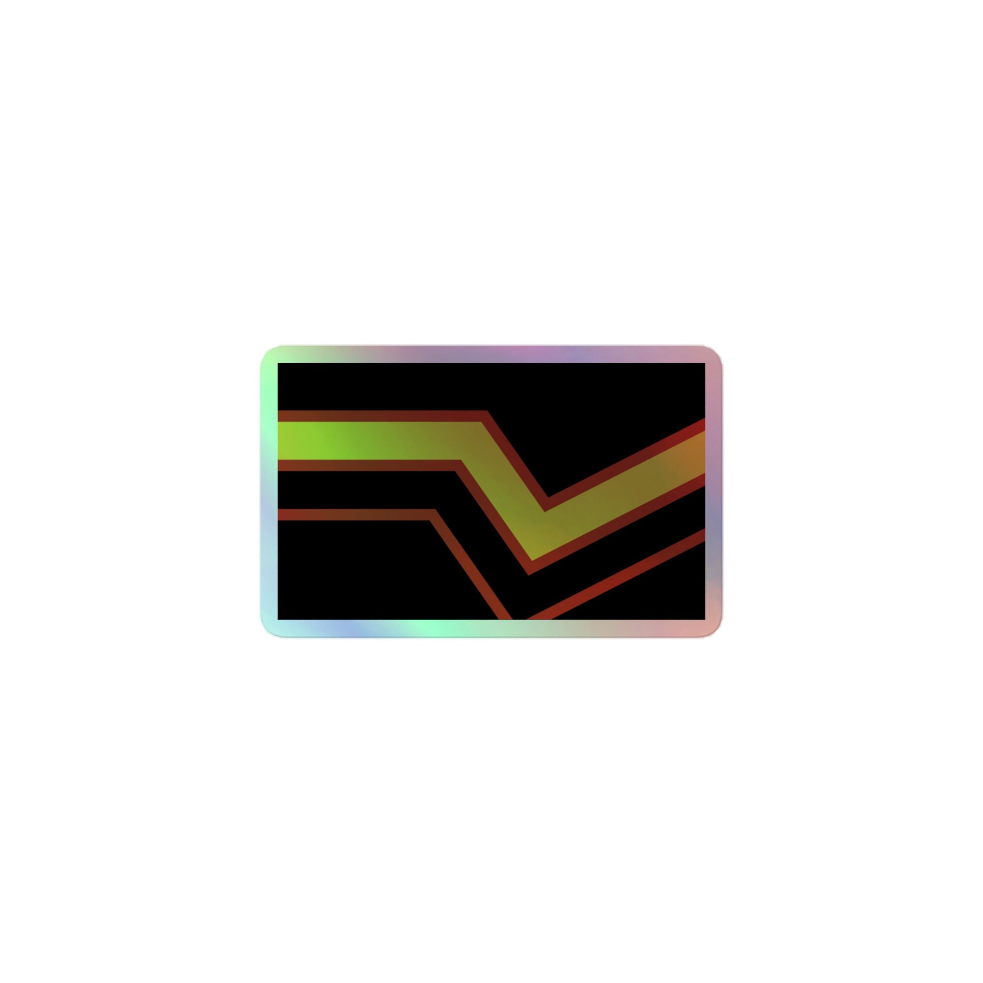 Rubber/latex Pride Flag Holographic Stickers 3 Size Options - Etsy