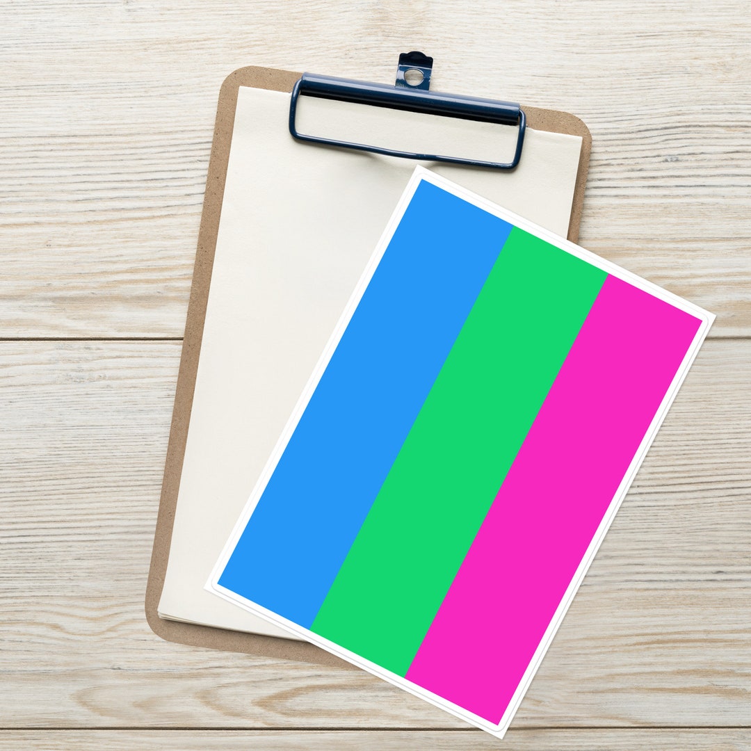 Polysexual LGBT Pride Flag Sticker - Etsy