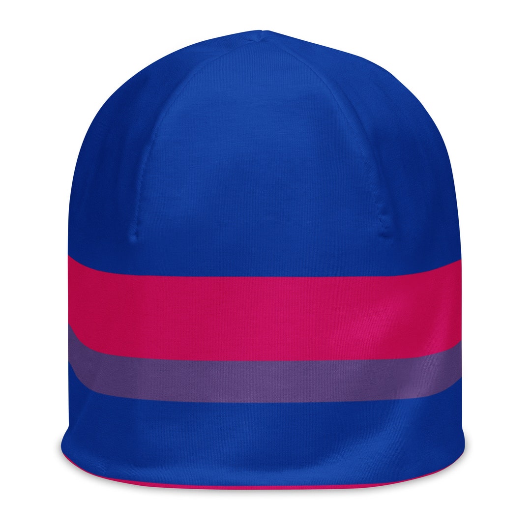 Bisexual Bi Pride Flag Beanie Cap LGBT Hat Toboggan Winter - Etsy