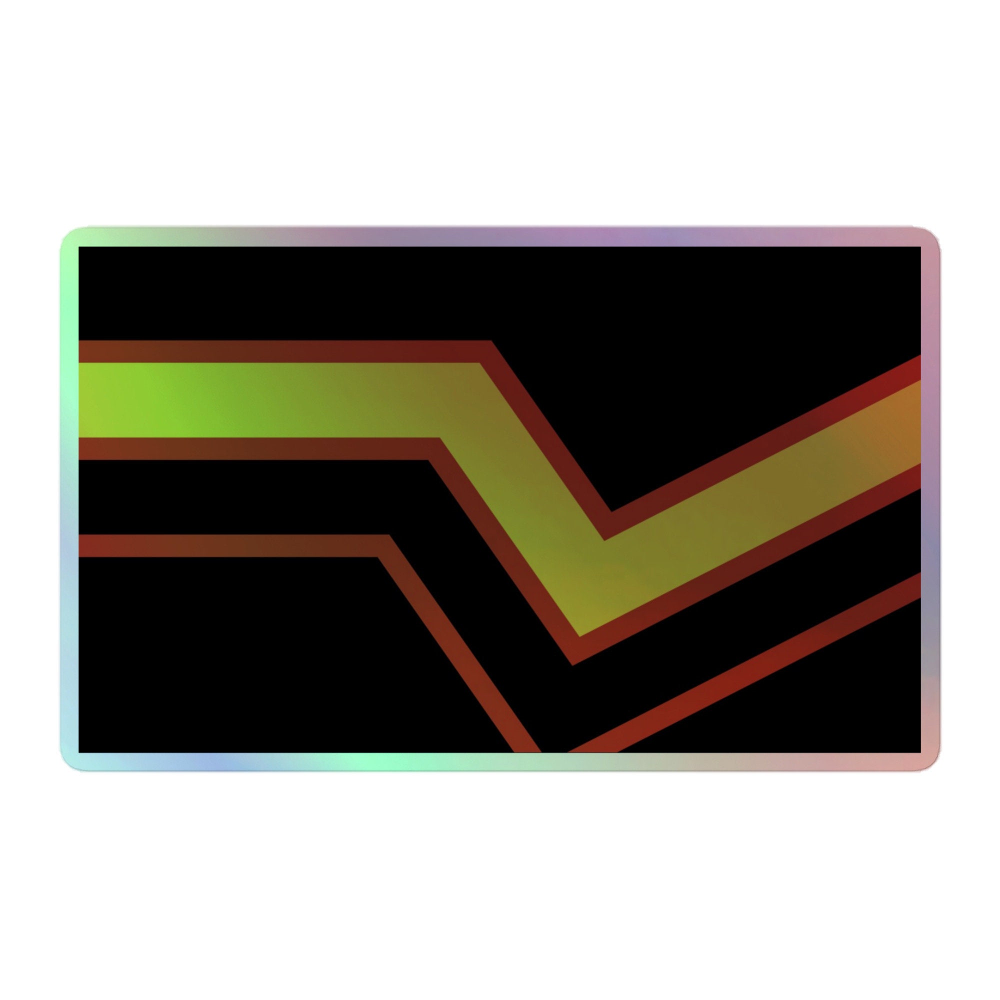 Rubber/latex Pride Flag Holographic Stickers 3 Size Options - Etsy