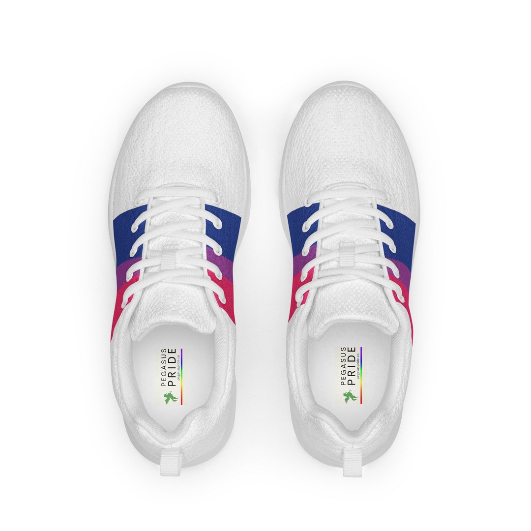 Bisexual Bi Pride Flag Womens Athletic Shoes LGBT Sneakers Running ...