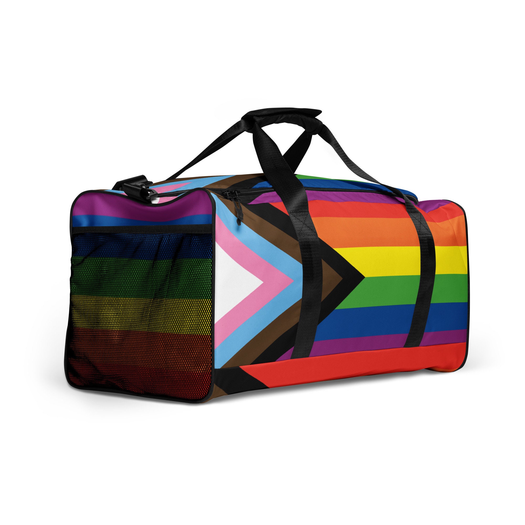 LGBT Progress Pride Flag Daniel Quasar Weekender Duffle Bag Suitcase ...