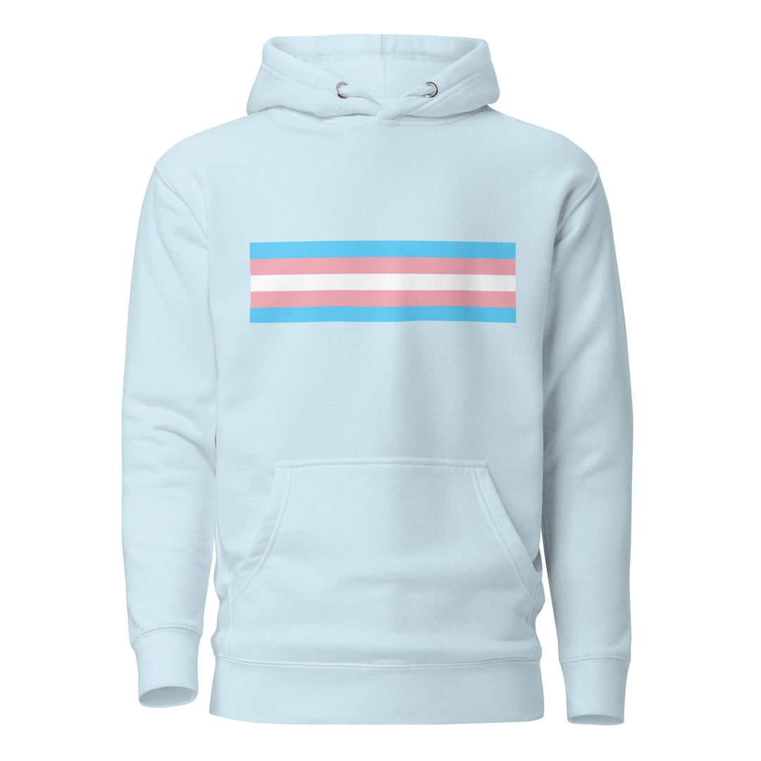 Transgender Trans Pride Flag Hoodie FTM MTF Clothing Sweatshirt Apparel ...