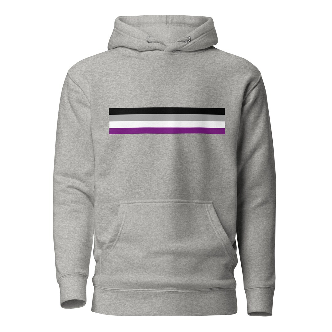 Asexual Ace Pride Flag Hoodie Sweatshirt Lgbt Clothing Apparel Etsy
