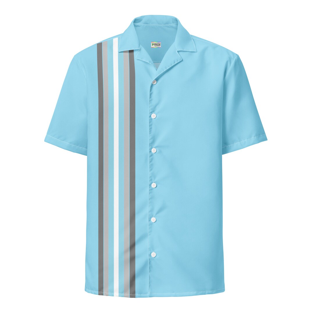 Demiboy Pride Unisex Button-down Shirt Racing Stripes - Etsy