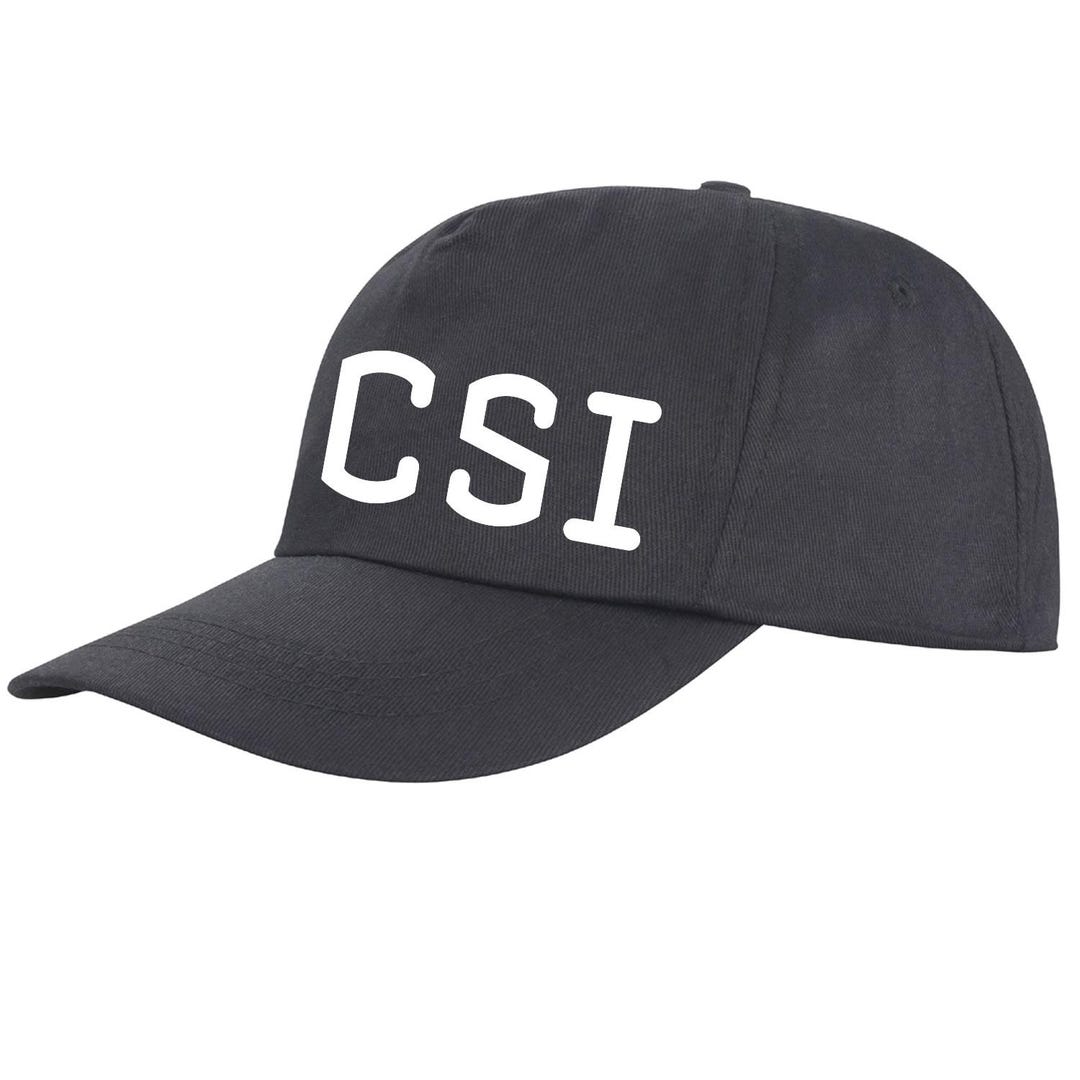 CSI Printed Baseball Cap - Black Hat for Police Costume & Crime Scene ...