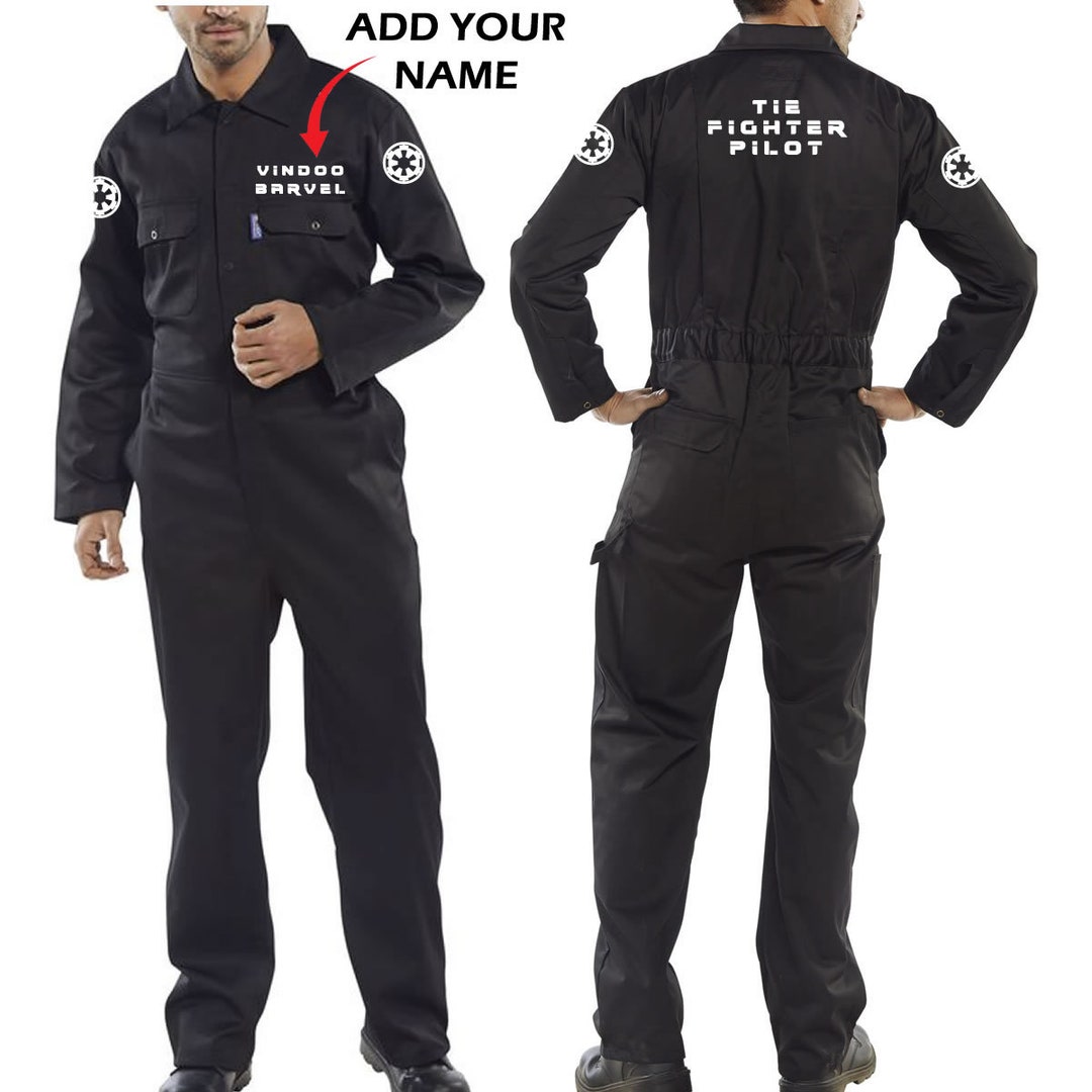 Star Wars Imperial Tie Fighter Pilot Flightsuit Jumpsuit Costume - Etsy