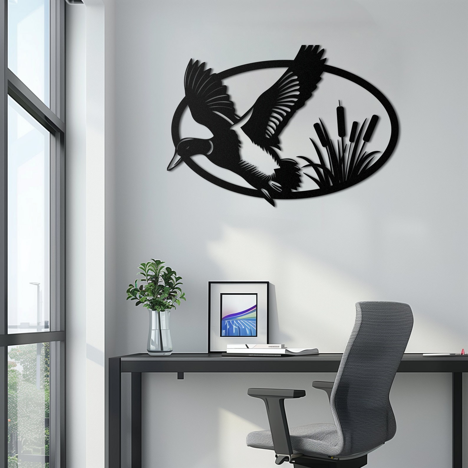 Duck Metal Wall Art, Wildlife Duck Metal Art, Fly Ducks Home Decor ...