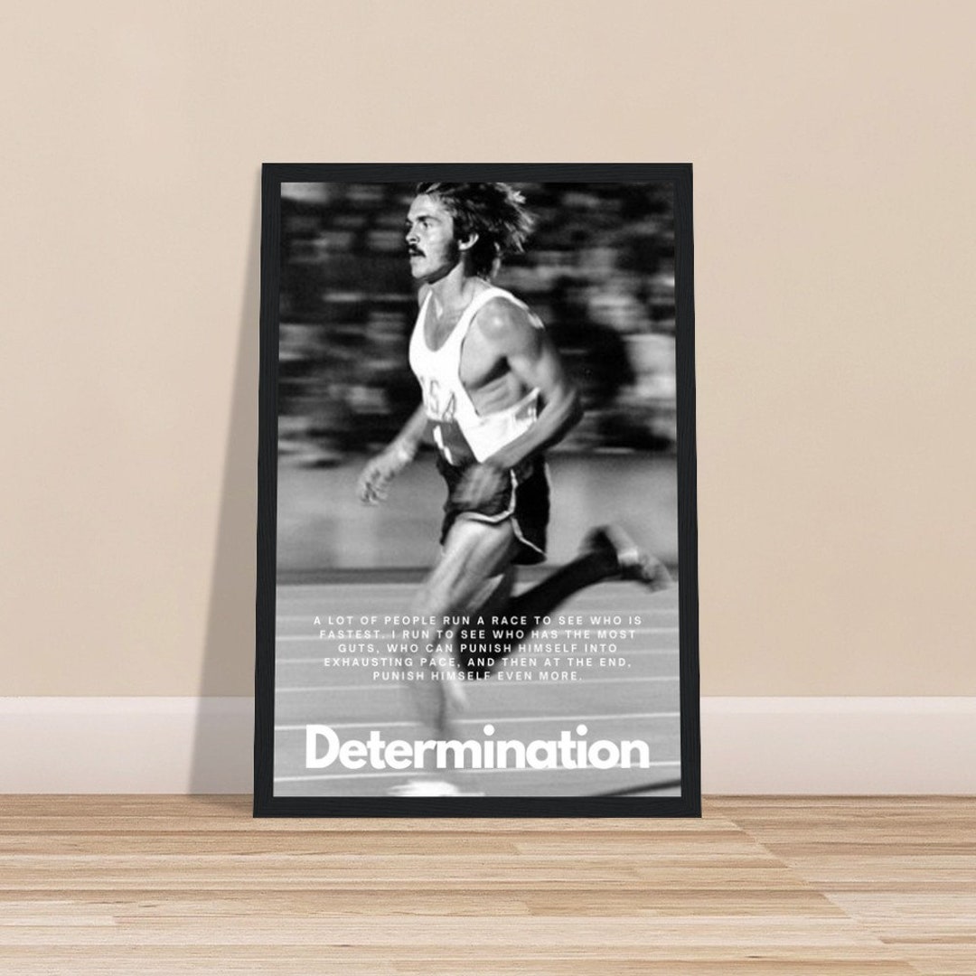 Steve Prefontaine Running Determination Quote Premium Matte Paper ...