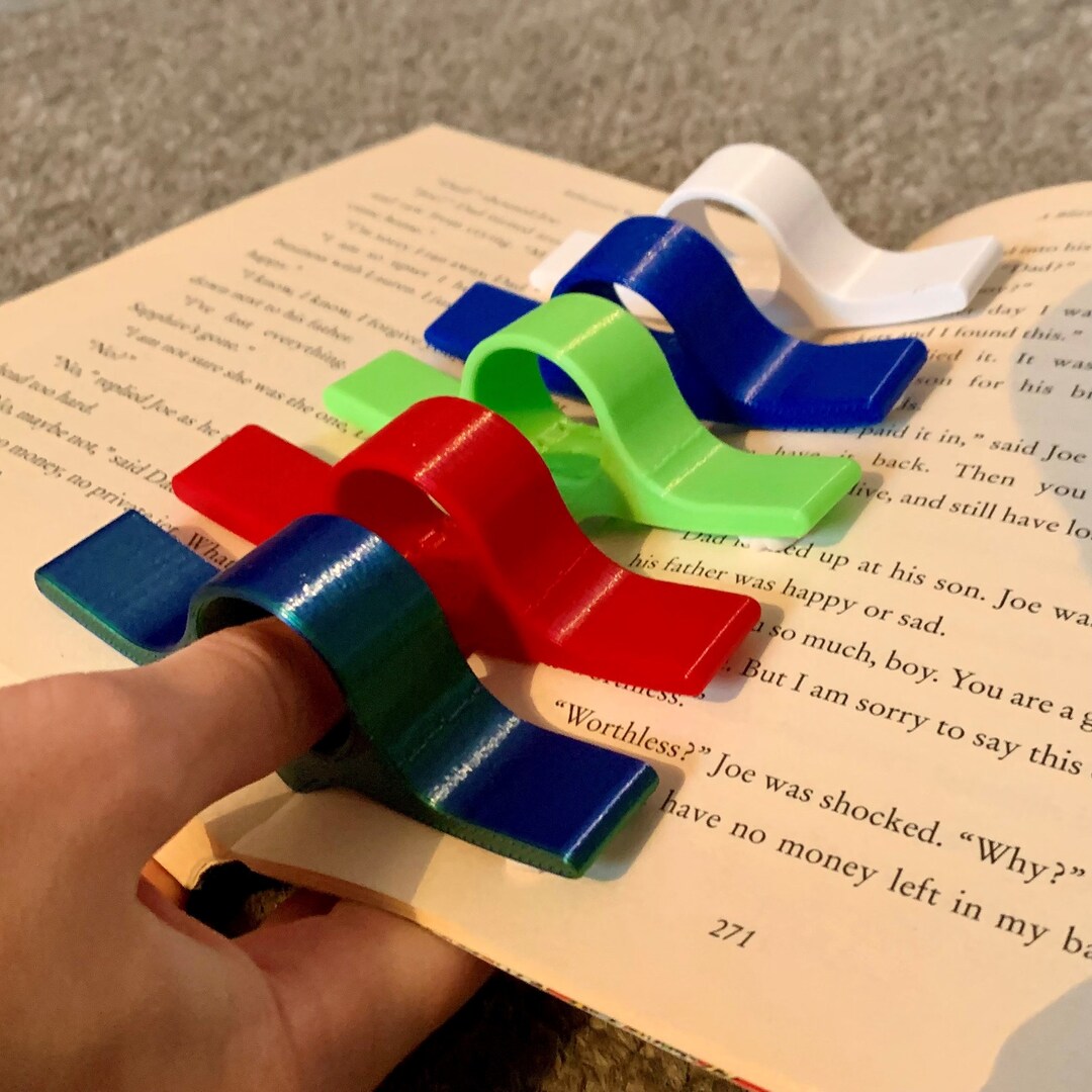3D Printed Book Page Holder Book Accessories Thumb Page - Etsy