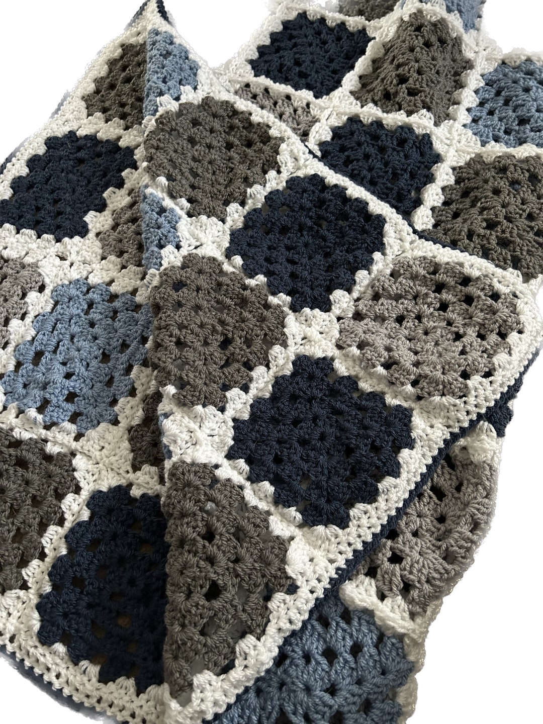 Easy Diagonal Granny Square Blanket Pattern | Beginner Crochet PDF ...