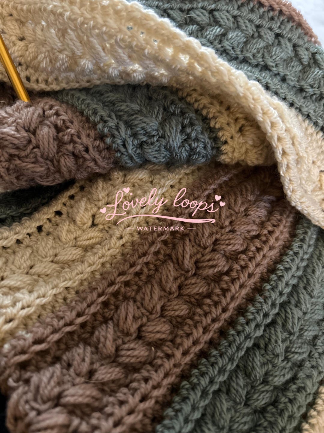 The Farmhouse Throw, Crochet Blanket Pattern, Easy Textured Rustic ...
