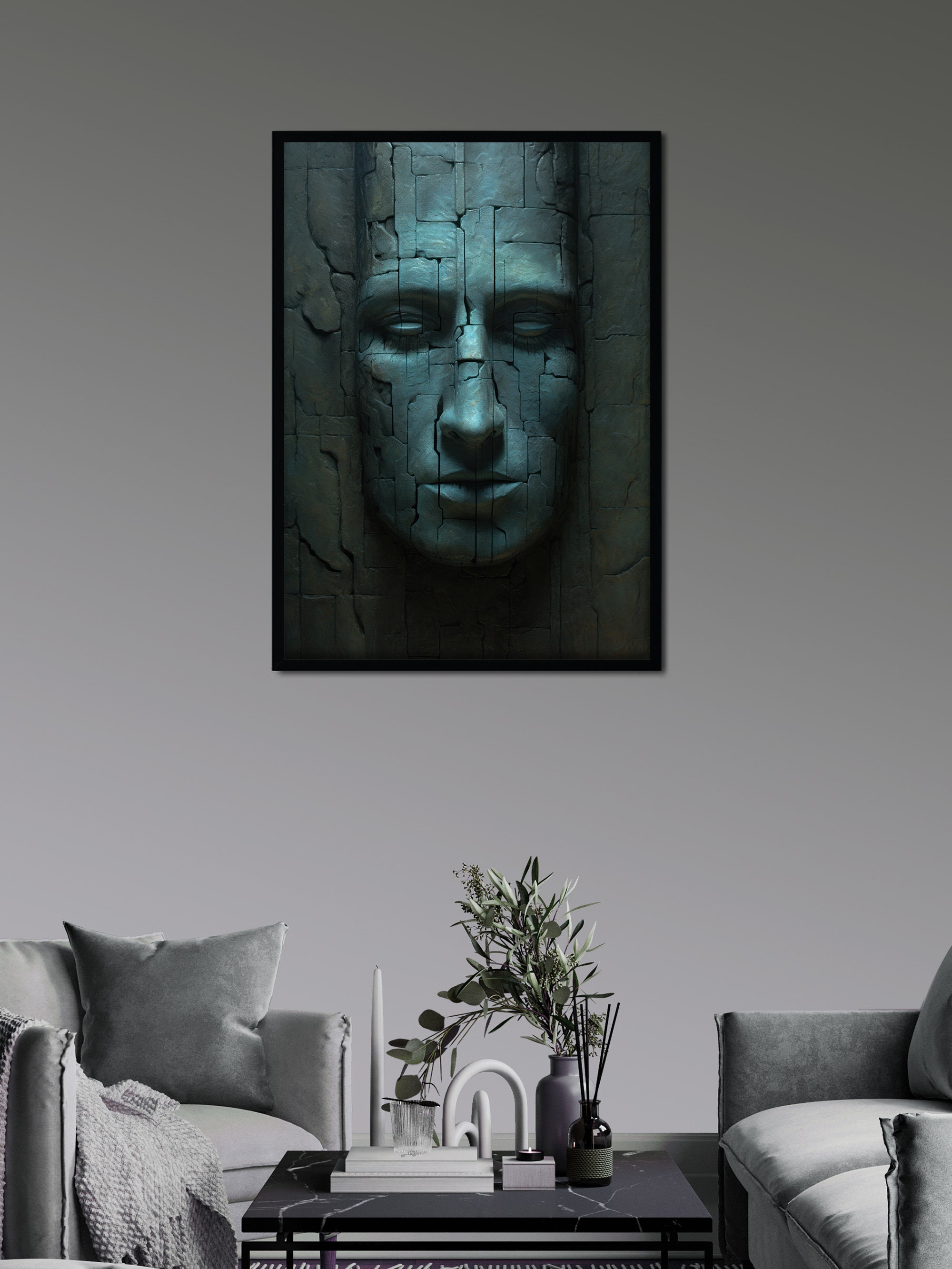 Surreal Wall Art, Beksinski Inspired Wall Decor, Surreal Artistry, Dark ...