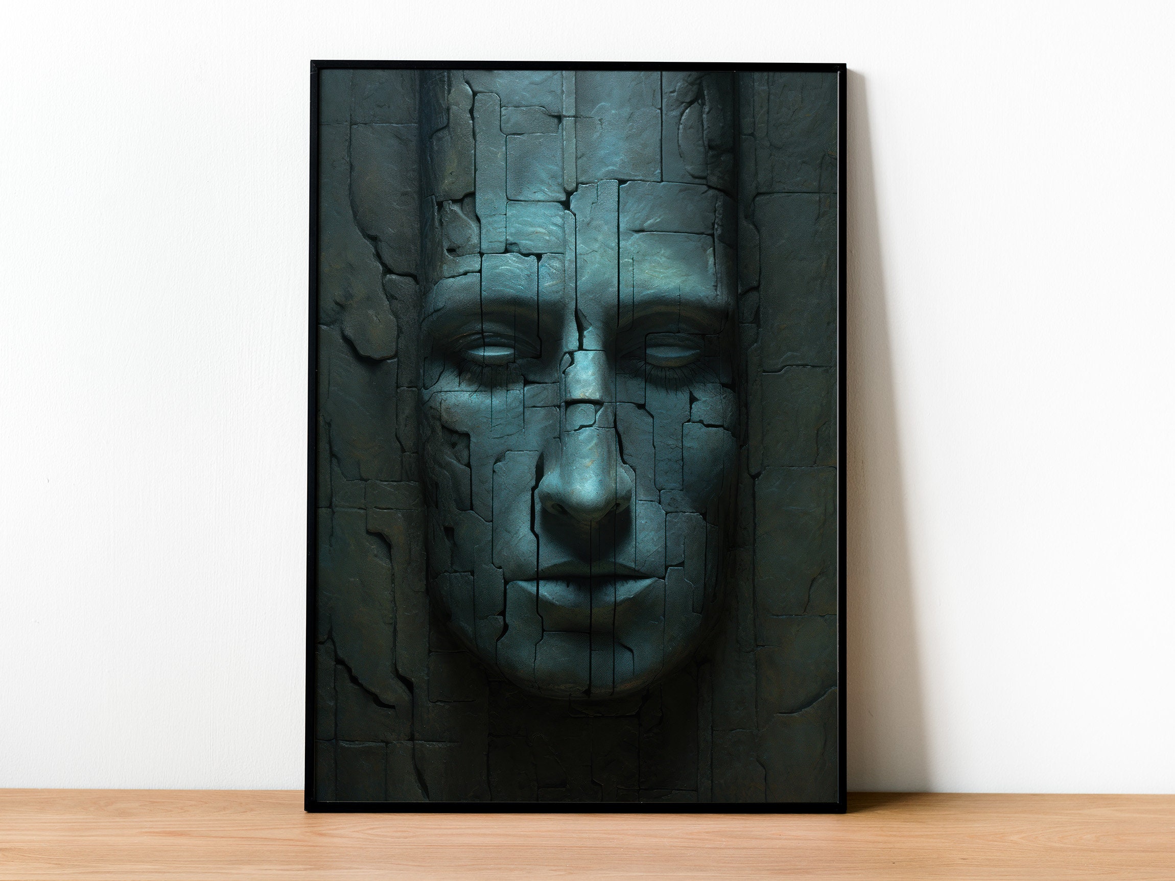 Surreal Wall Art, Beksinski Inspired Wall Decor, Surreal Artistry, Dark ...