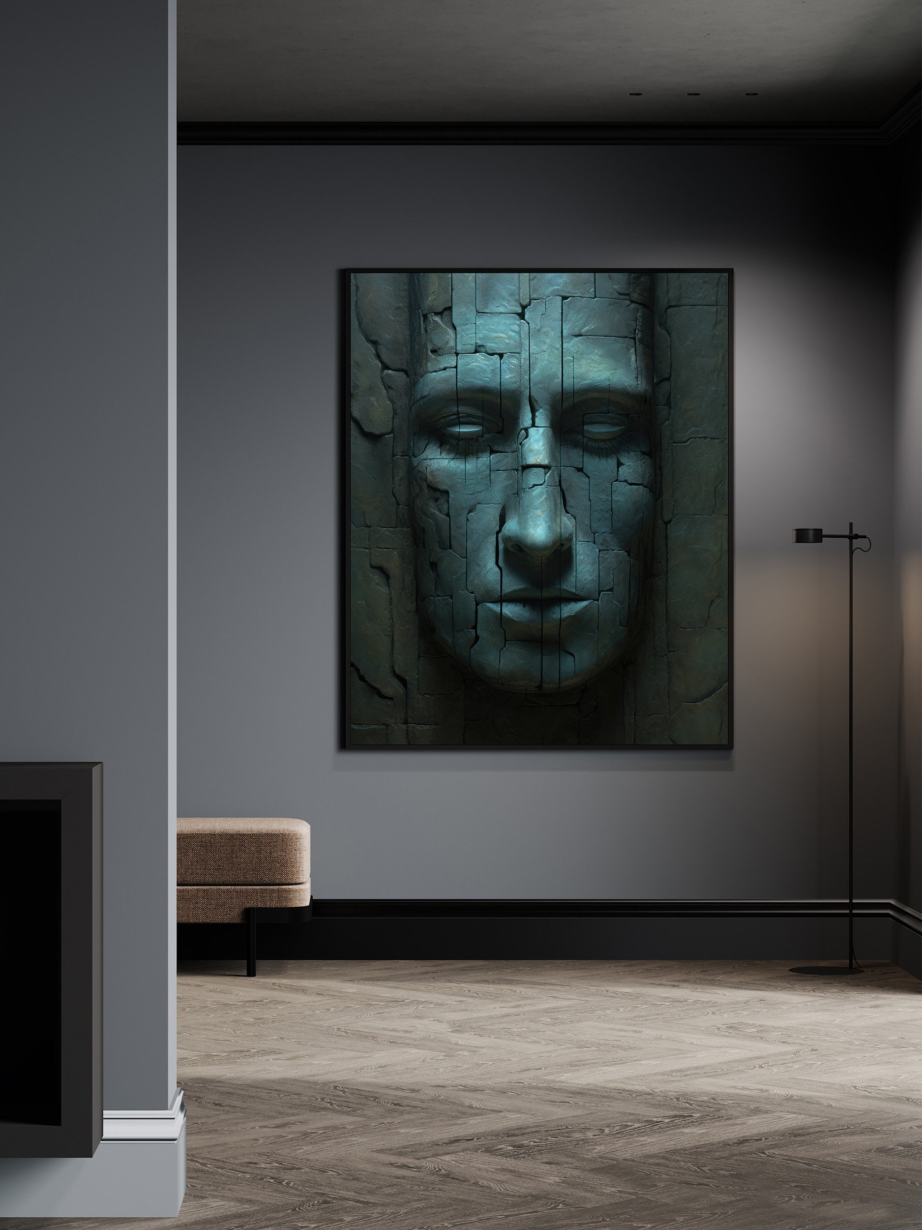 Surreal Wall Art, Beksinski Inspired Wall Decor, Surreal Artistry, Dark ...