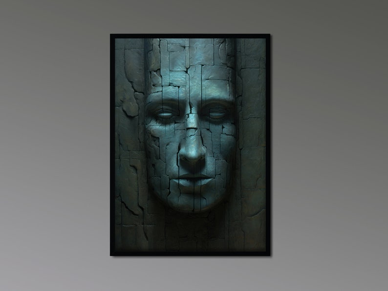 Surreal Wall Art, Beksinski Inspired Wall Decor, Surreal Artistry, Dark ...