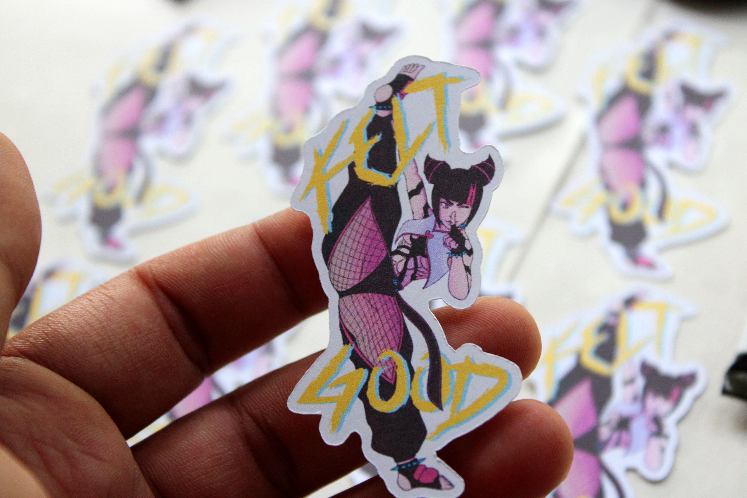 4xpack Juri that Felt Good Custom Hand Drawn Sticker - Etsy