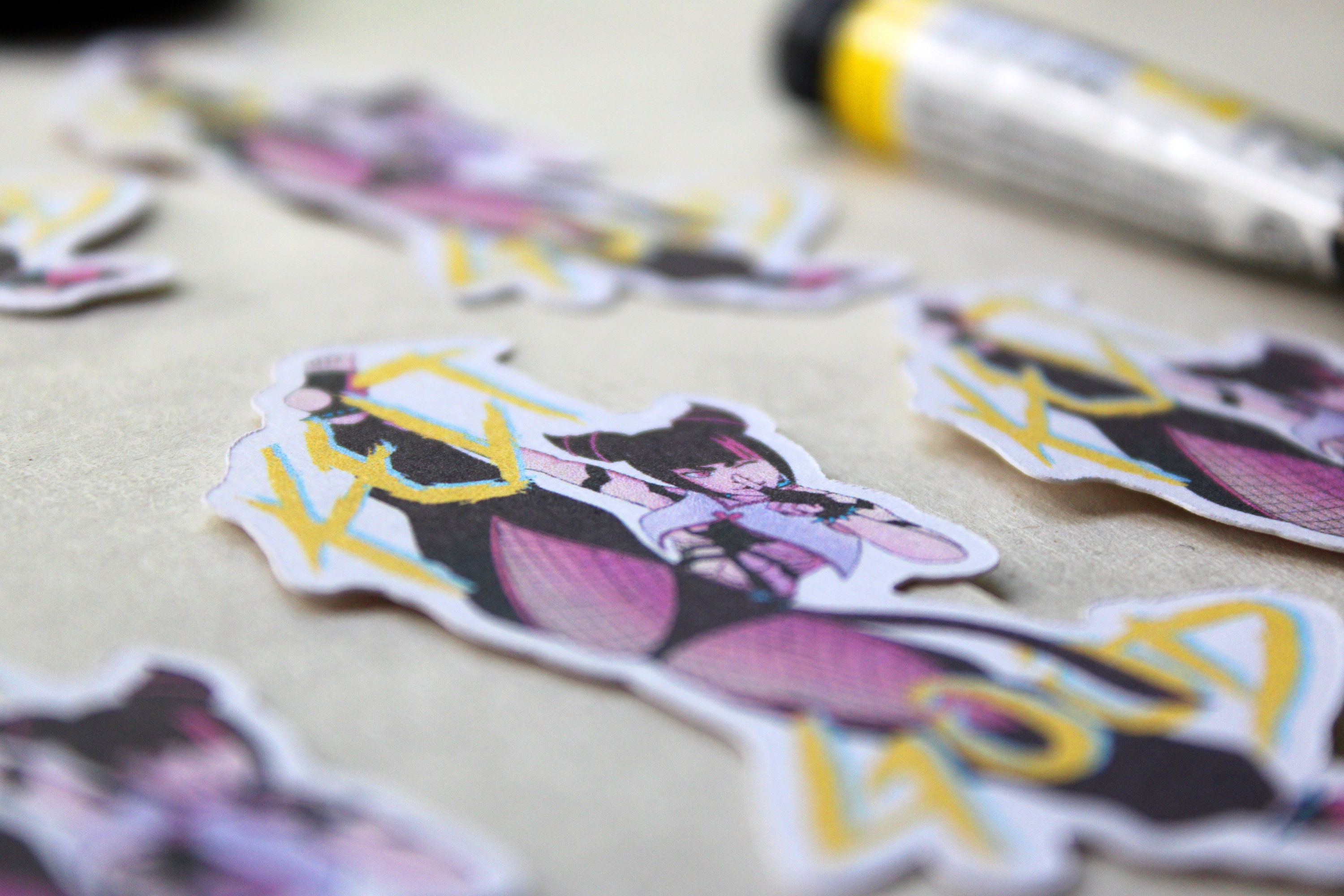 4xpack Juri that Felt Good Custom Hand Drawn Sticker - Etsy