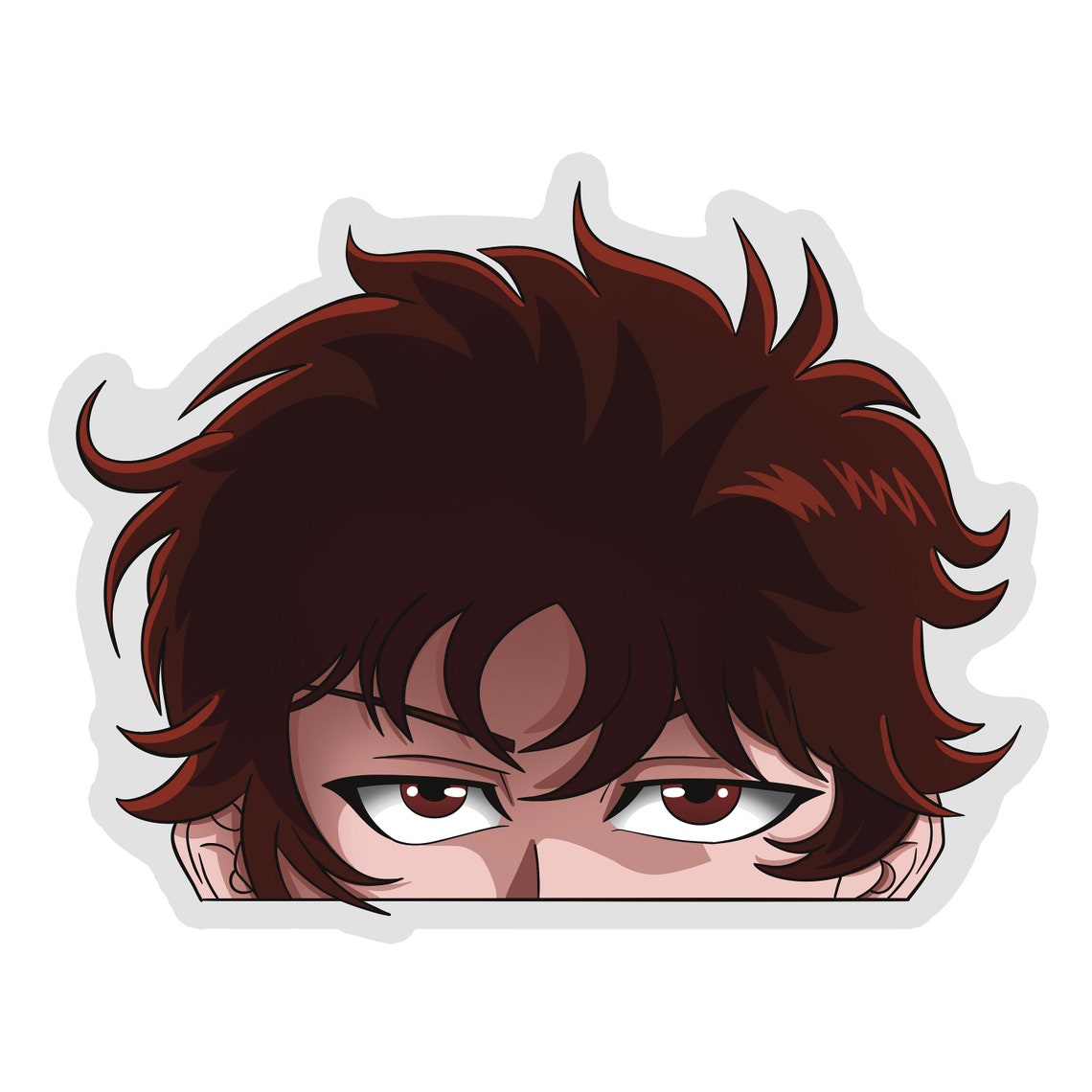 4xpack Baki Hamna Custom Fanart Peeker Sticker - Etsy