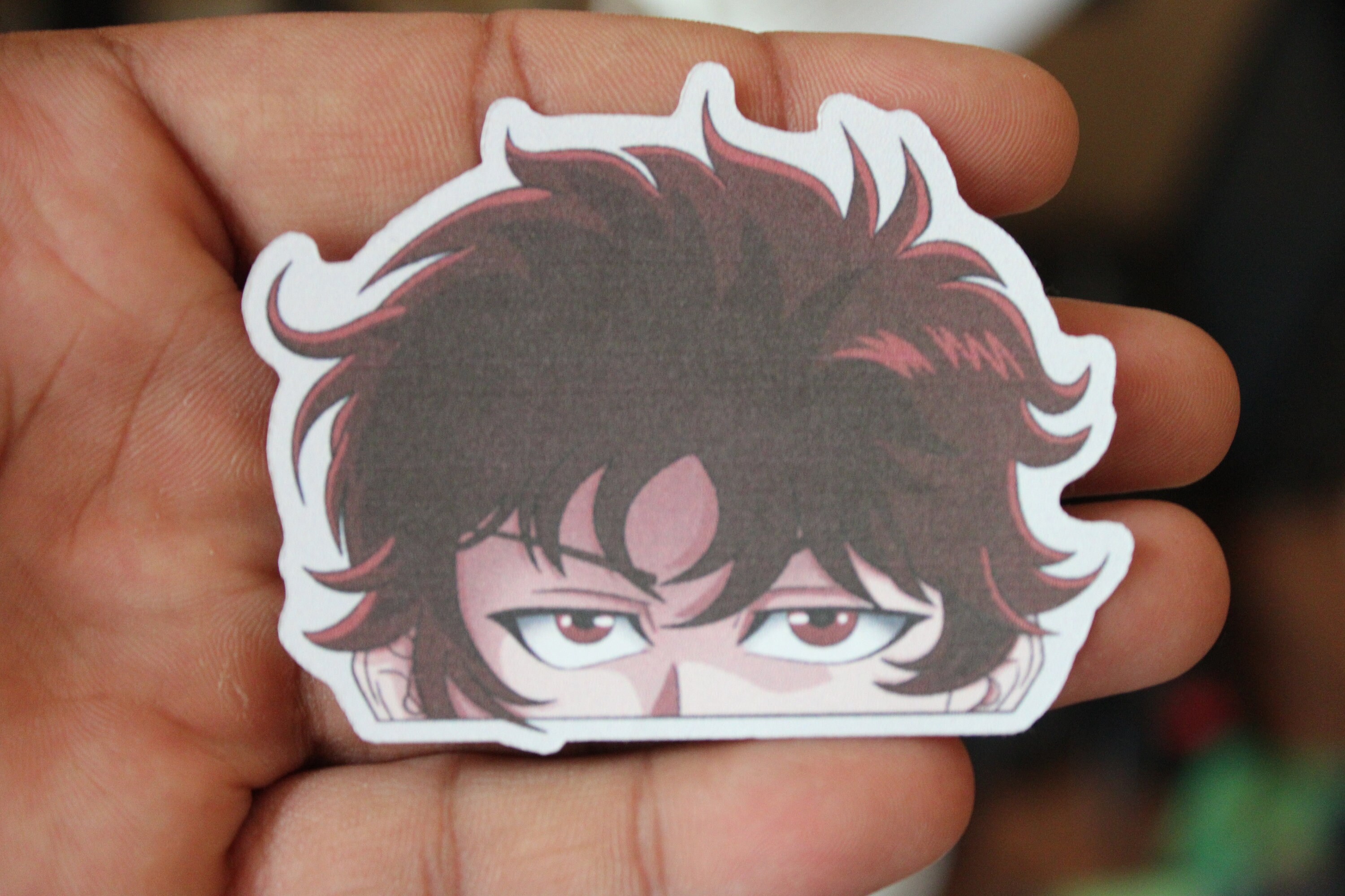 4xpack Baki Hamna Custom Fanart Peeker Sticker - Etsy