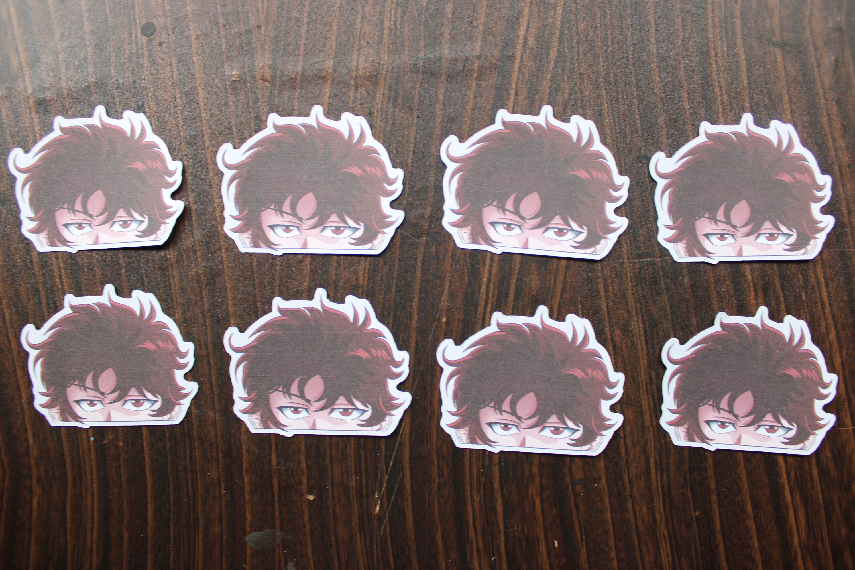 4xpack Baki Hamna Custom Fanart Peeker Sticker - Etsy