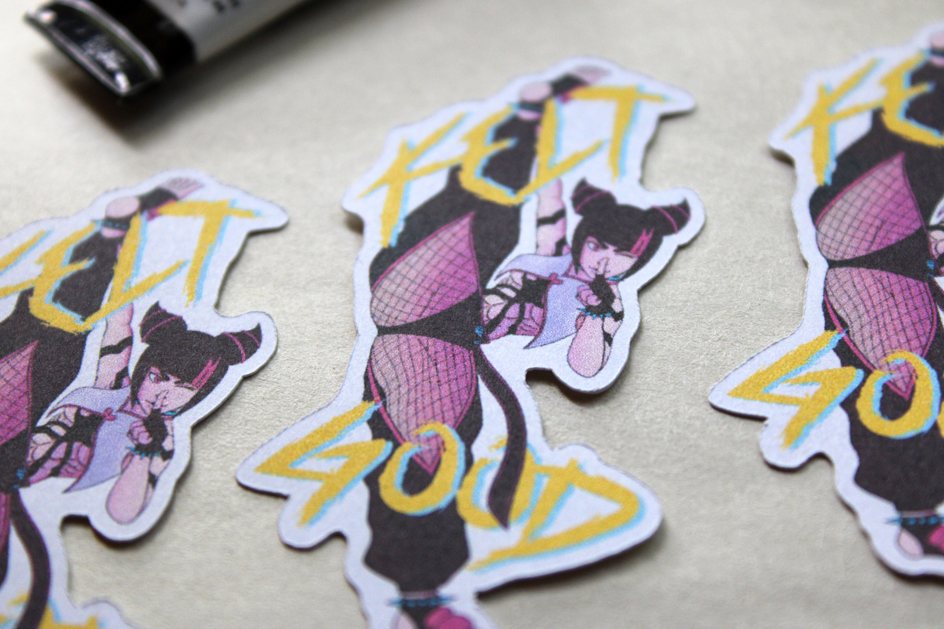 4xpack Juri that Felt Good Custom Hand Drawn Sticker - Etsy