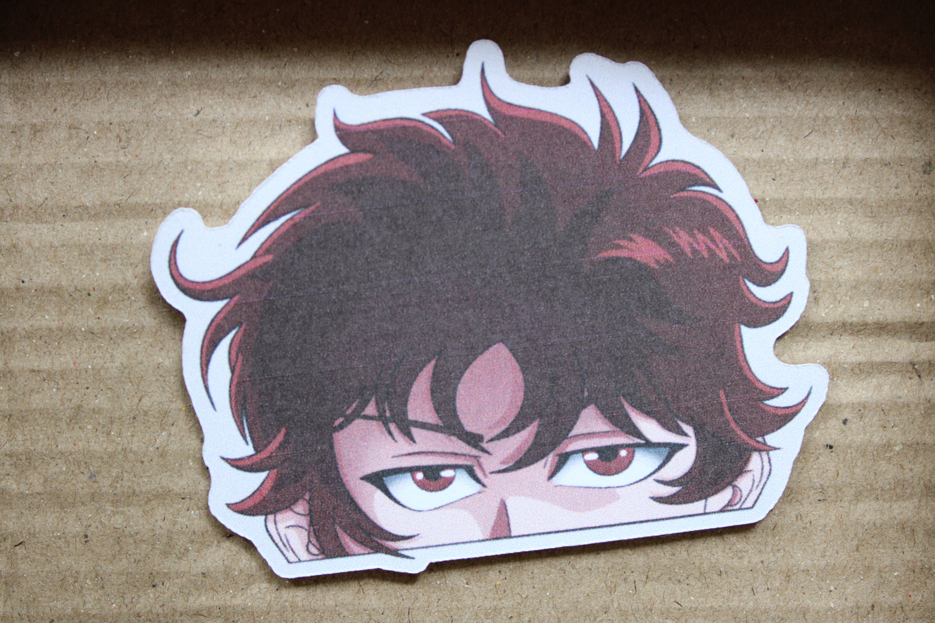 4xpack Baki Hamna Custom Fanart Peeker Sticker - Etsy