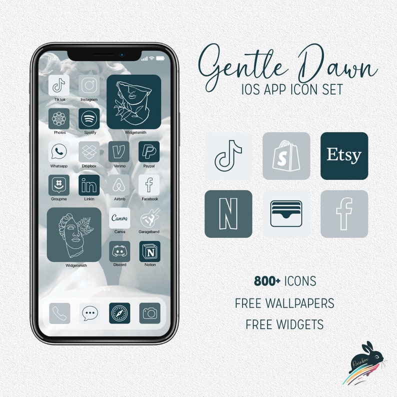 Gentle Dawn iPhone Icon Set, 800 + Icons With Free Wallpapers and ...