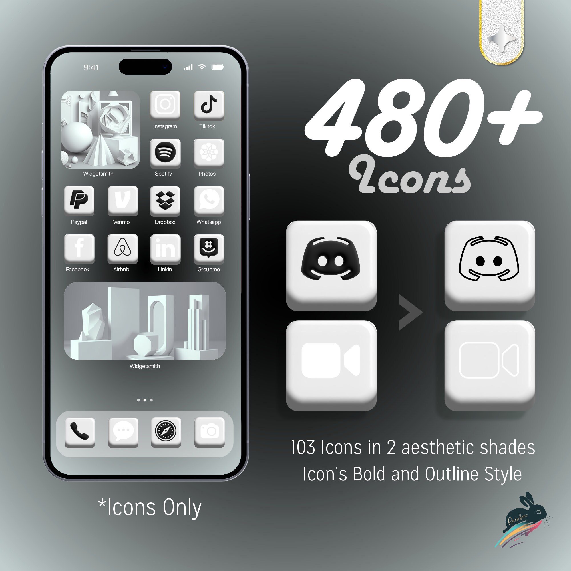 Bubble Gum V2 White (silver) Ios Icon Set, 480 + Icons, 122 Icons in 2 ...