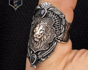 Modern Thumb Men Ring, Archer Thumb Ring, Mens Handmade Ring, 925 ...