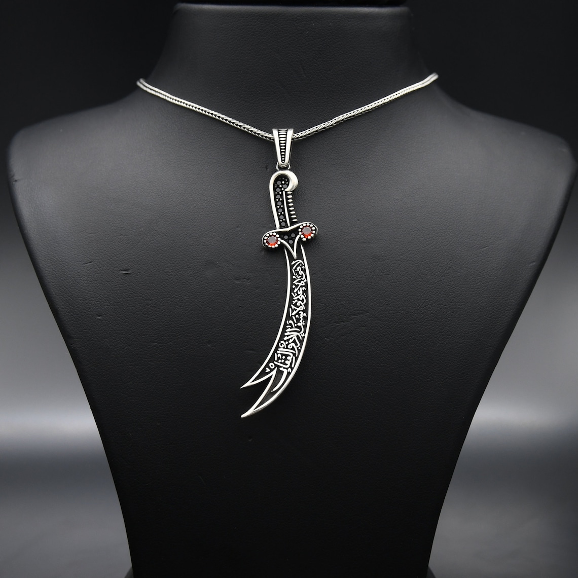 Zulfiqar Necklace 925 Sterling Silver Necklace Sword Design - Etsy Canada