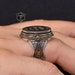 Seal of Prophet Muhammad Engraved Ring, 925 Sterling Silver, Religious ...