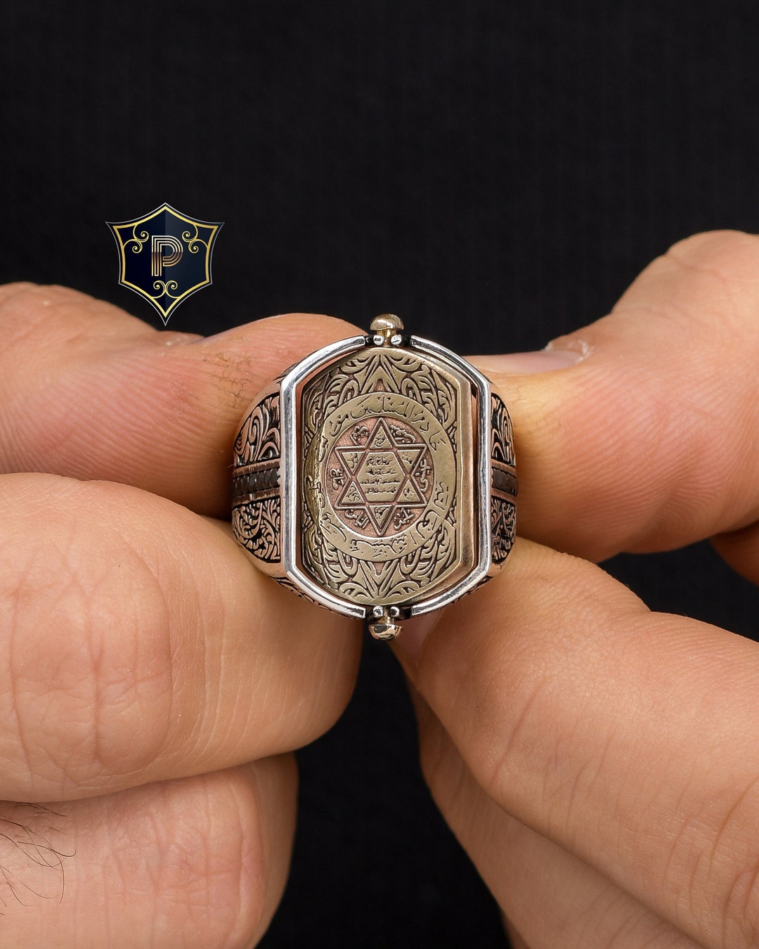 Double Sided Ring,star of David Ring,solomon's Seal Ring,secret Seal ...