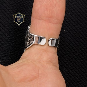 Lion Thumb Men Ring, 925 Sterling Silver Ring, Gift for Boyfriend ...