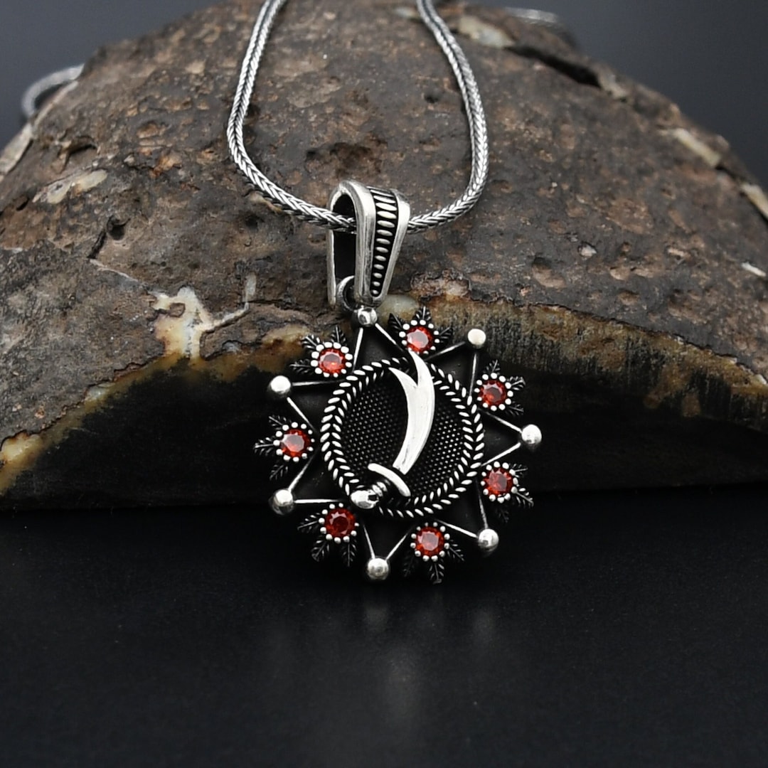 Ali Zulfiqar Sword Necklace, Sword Design, Handmade Necklace, Gift for ...