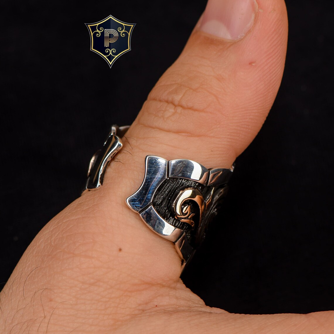 İslamic Thumb Silver Men Ring 925 Sterling Silver Ring - Etsy