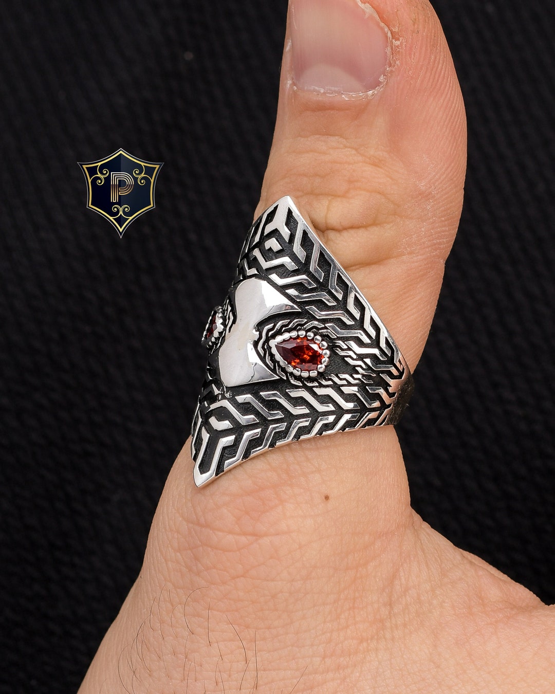 Archer Thumb Ring, Thumb Men Ring, 925 Sterling Silver Ring, Gift for ...