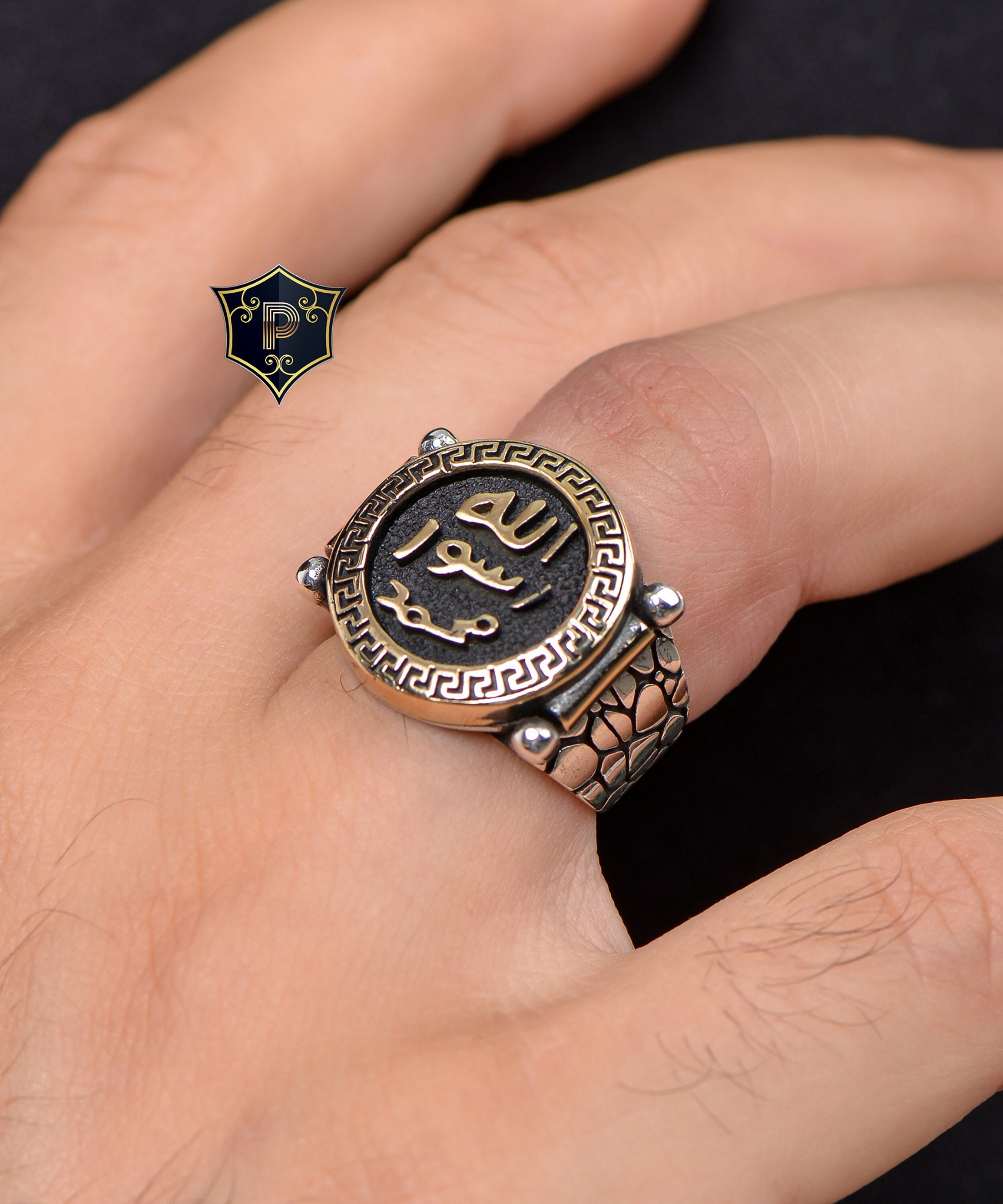 İslamic Silver Ring Seal of Prophet Muhammad Ring Handmade - Etsy