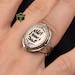 Seal of Prophet Muhammad Engraved Ring, 925 Sterling Silver, Religious ...