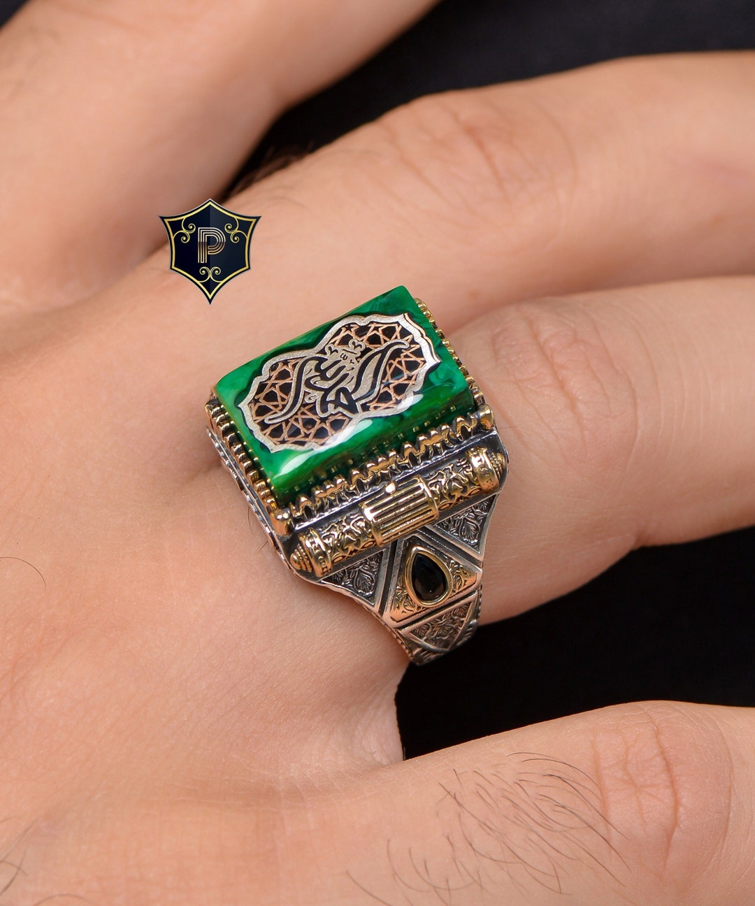 Religious Ring Islamic Ring 925 Sterling Silver Men's - Etsy