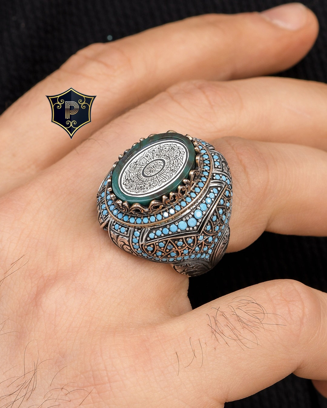 Surah Al-inshirah Ring, 925 Sterling Silver, Islamic Ring, Islamic ...