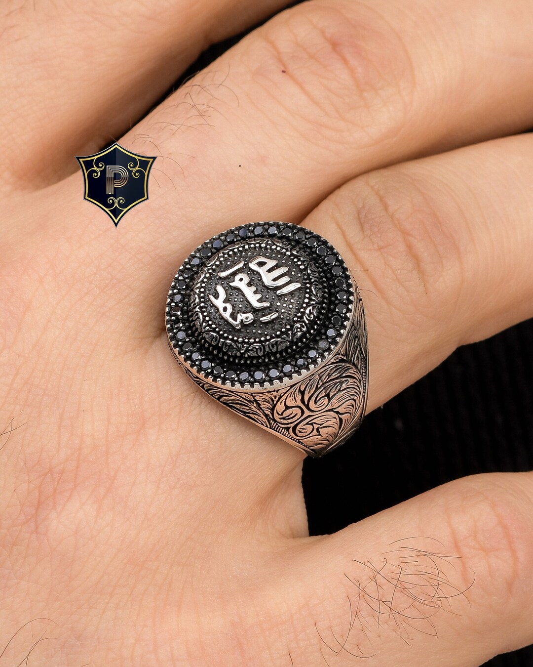 İslamic Silver Ring, Handmade Ring,seal of Prophet Muhammad Ring, 925 ...