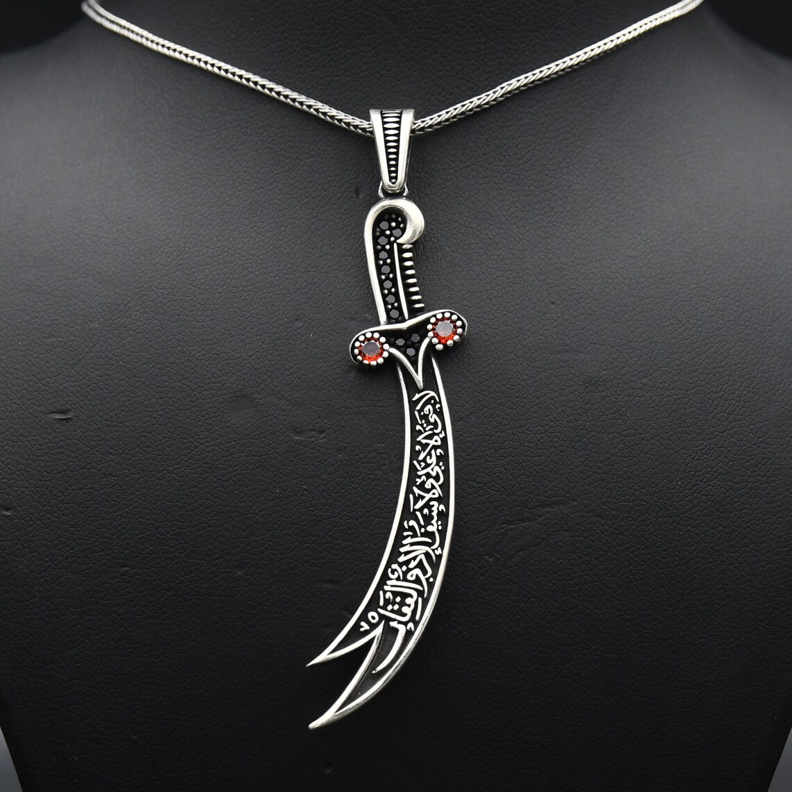 Zulfiqar Necklace 925 Sterling Silver Necklace Sword Design - Etsy Canada