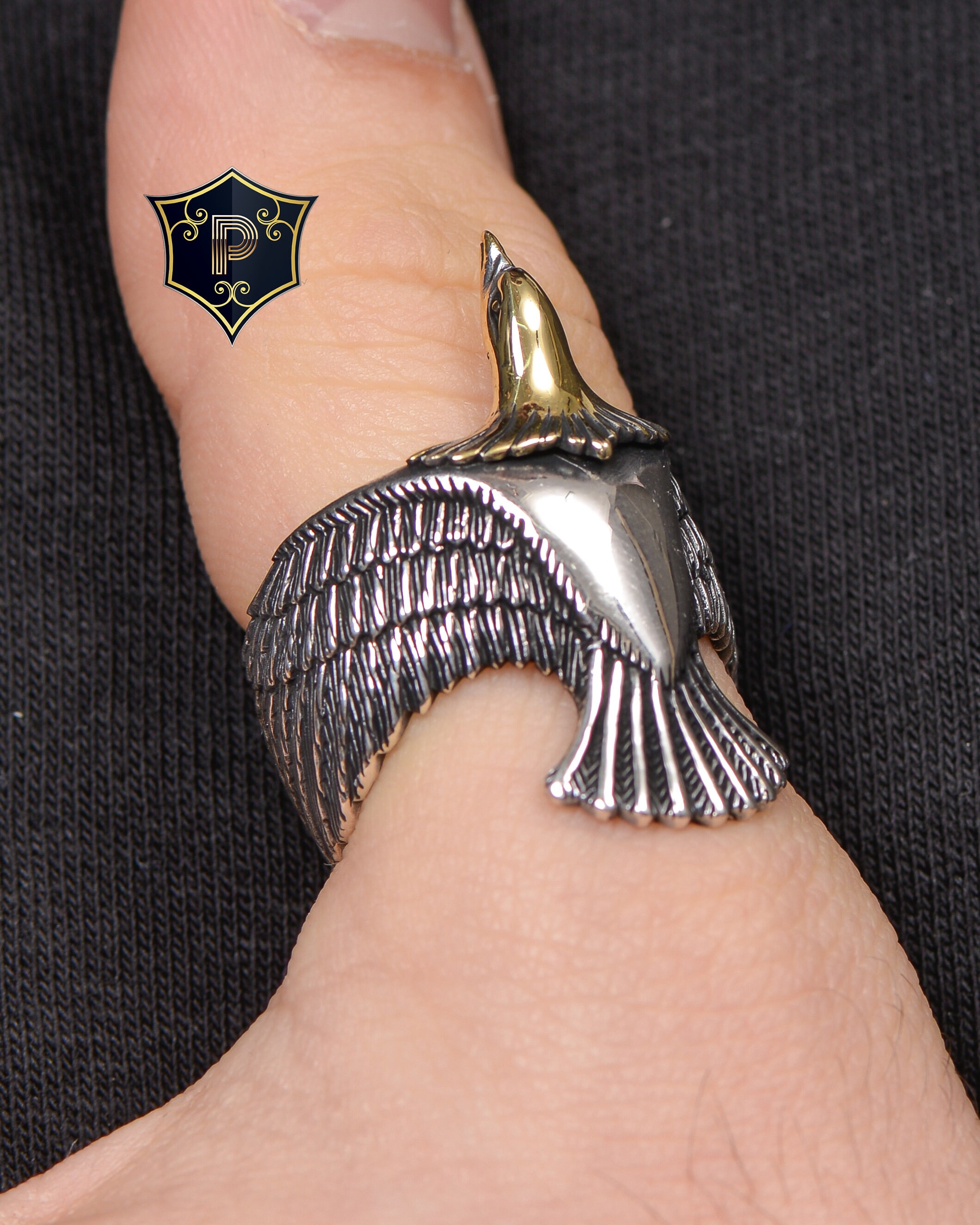 Archer Thumb Ring, 925k Sterling Silver Ring, Thumb Ring, Mens Handmade ...