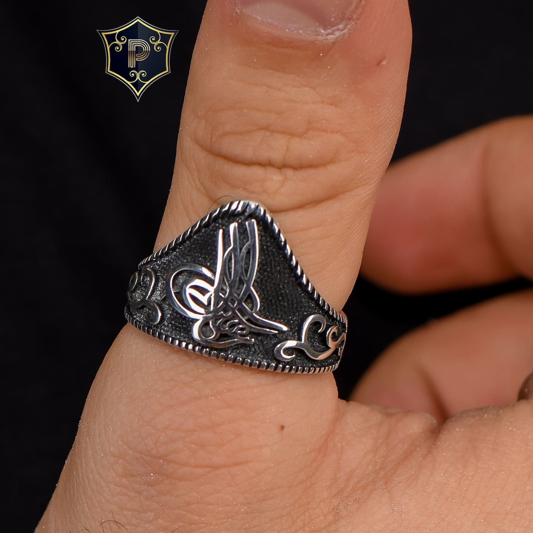 Ottoman Sultan Thumb Ring, 925 Sterling Silver Ring, Mens Handmade Ring ...