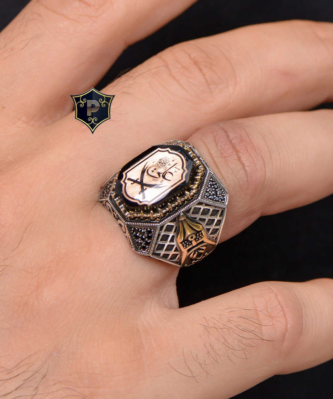 Ali's Zulfiqar Ring, Zulfiqar Sword Silver Ring, Handmade Silver Ring ...