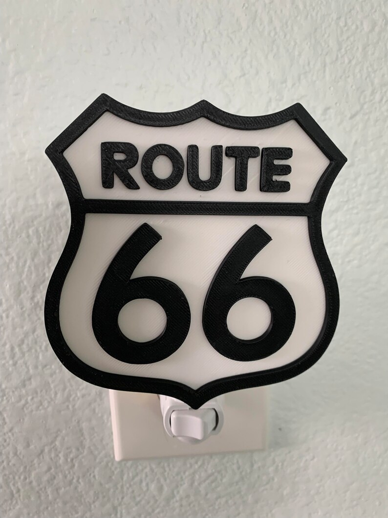 Iconic Route 66 Night Light - 3d Printed - Etsy